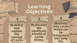 THEOLOGY EIGHT LECTIO DIVINA POWERPOINT PRESENTATION | PPTX