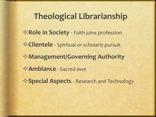 Theological Libraries: With a focus on Oahu | PPT