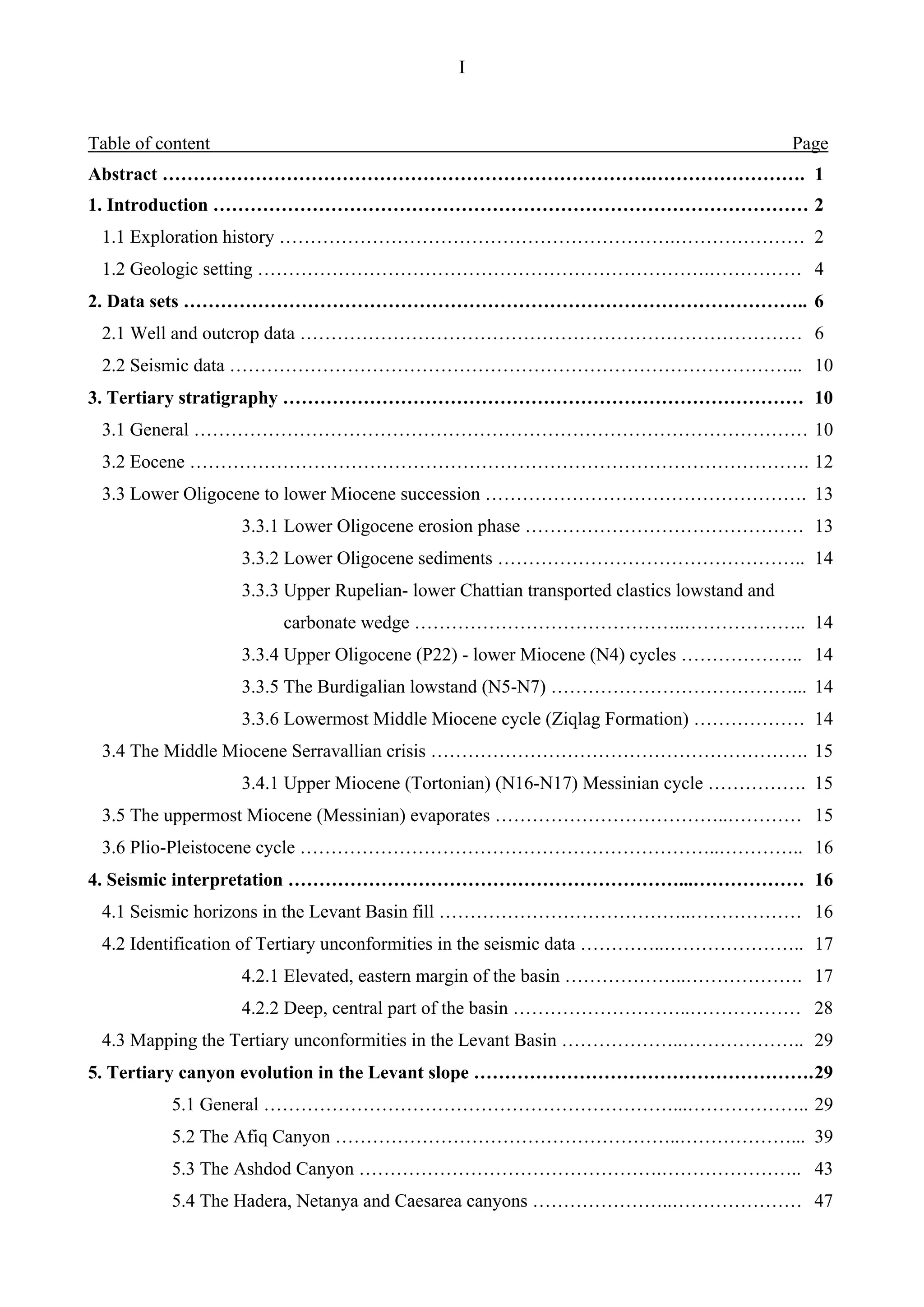 The Oligo-Miocene deepwater system of the Levant Basin | PDF ...