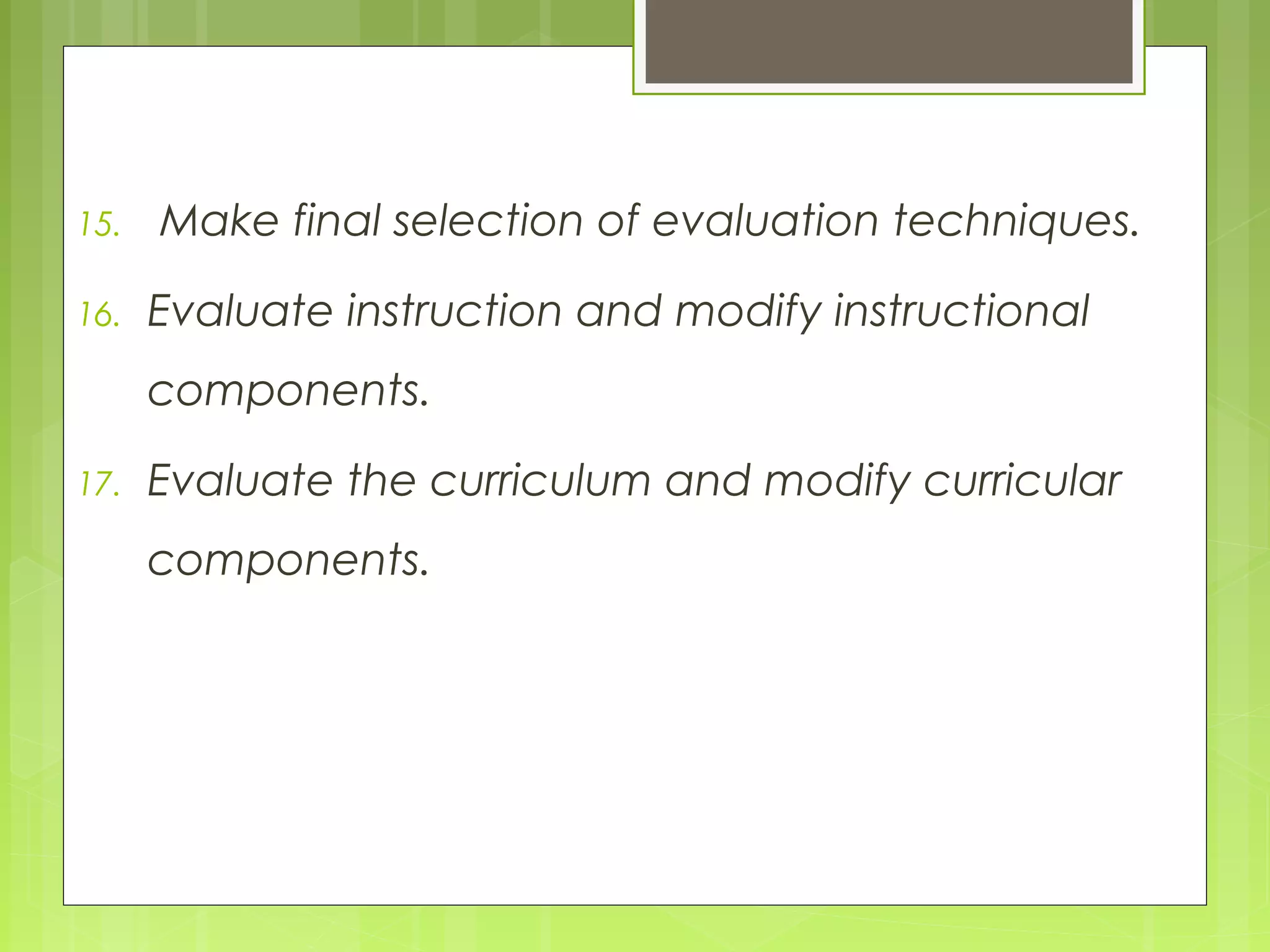 The Oliva Model of Curriculum | PPT