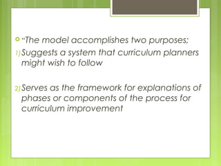 The Oliva Model of Curriculum | PPT