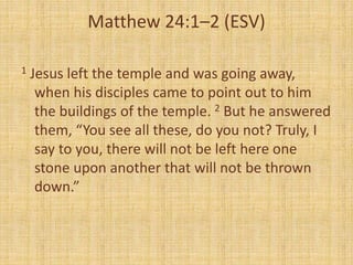 Matthew 24 1 2