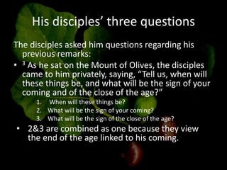 The Olivet Discourse: What Will Be the sign of your coming? (Part 2 ...