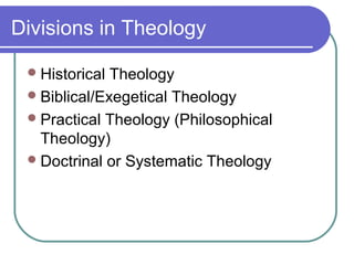 Theological foundations | PPT