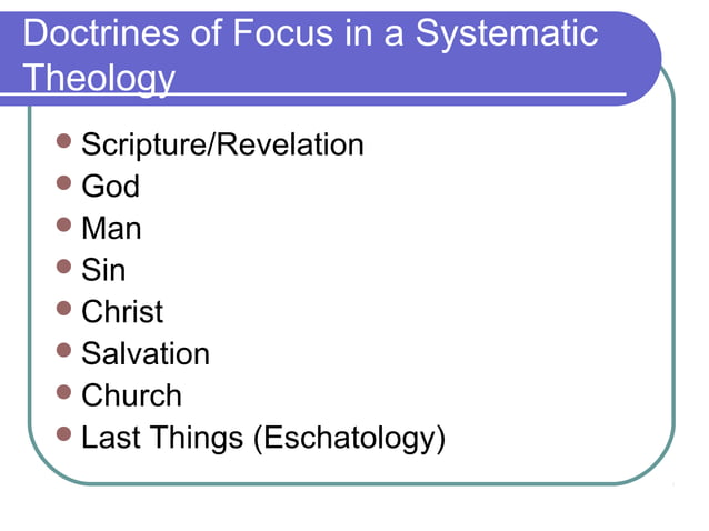 Theological foundations intro ppt | PPT