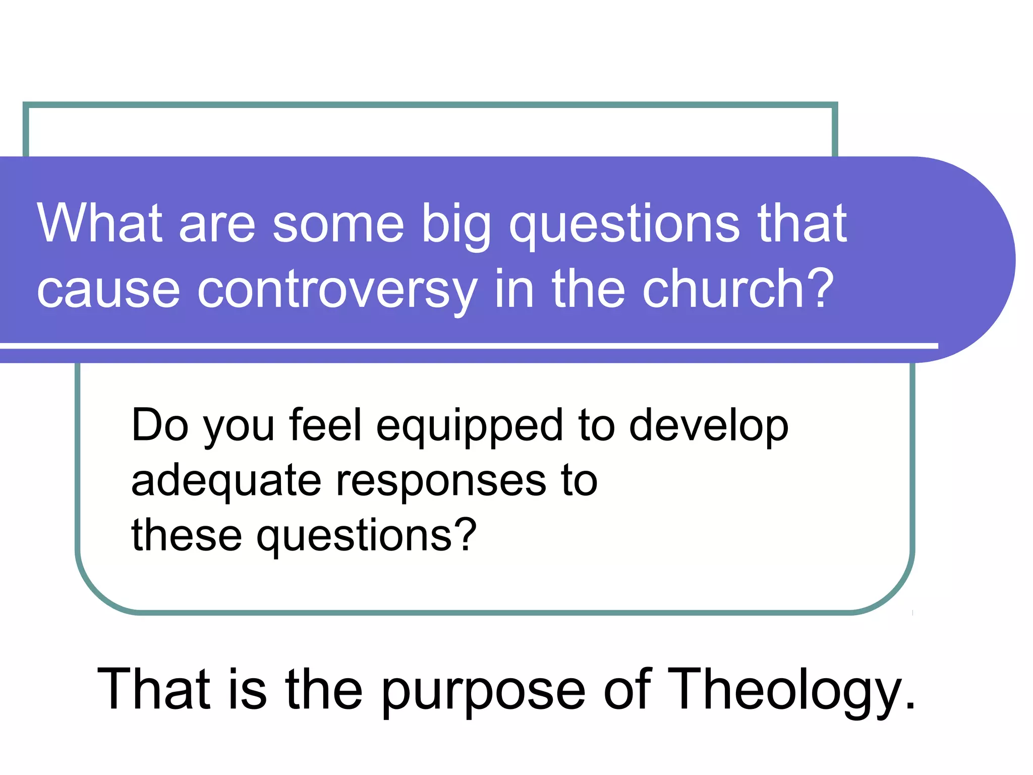 Theological Foundations part 1 | PPT