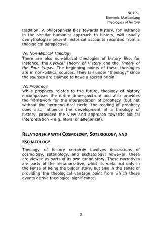 Theologies of history | PDF | Christianity | Religion & Spirituality