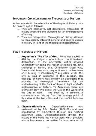 Theologies of history | PDF | Christianity | Religion & Spirituality