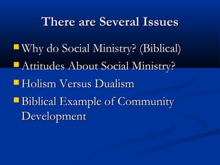 Christian Social Ministry I: Theology | PDF