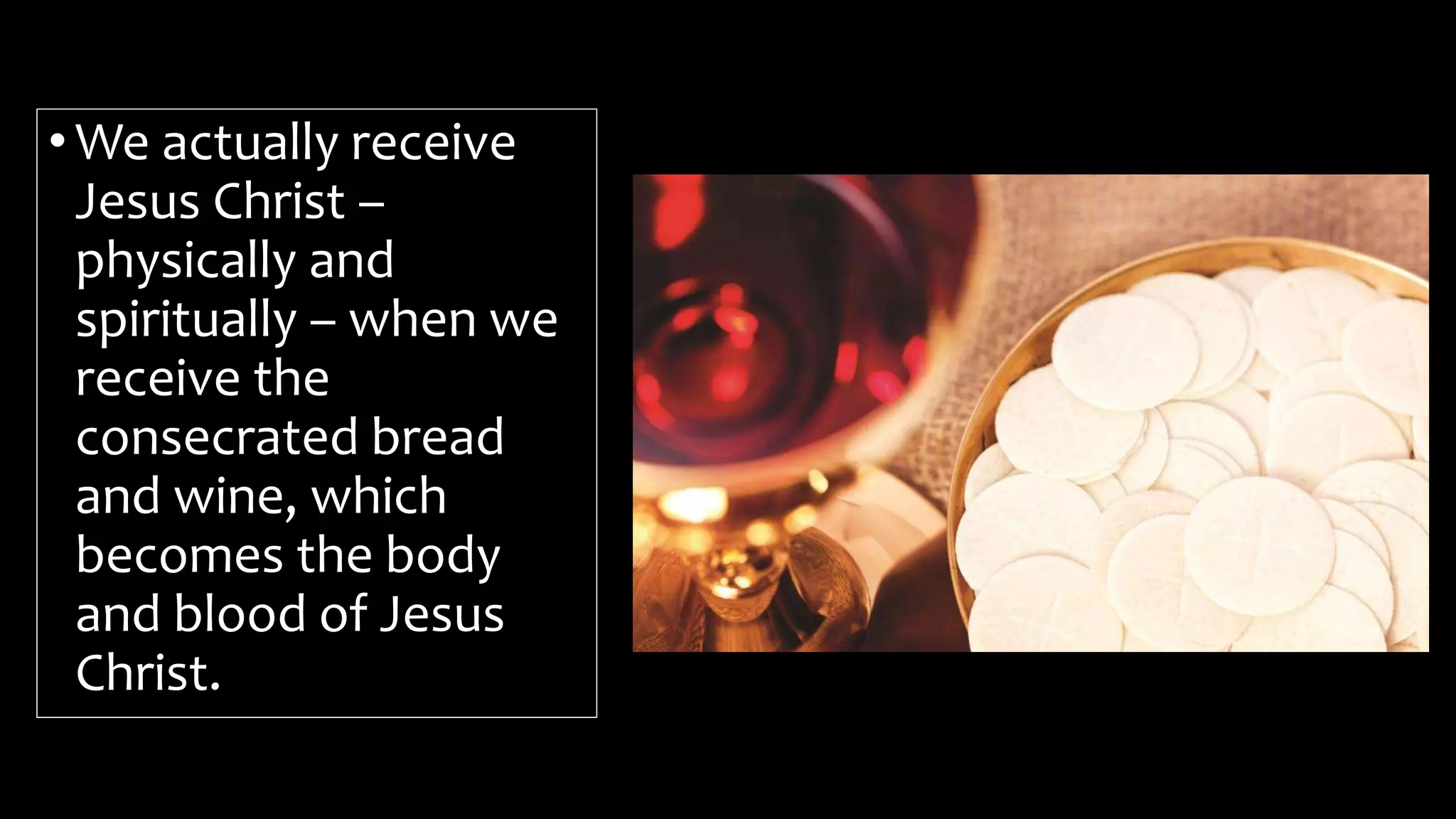 Theology 2: The Sacrament of Eucharist | PPTX