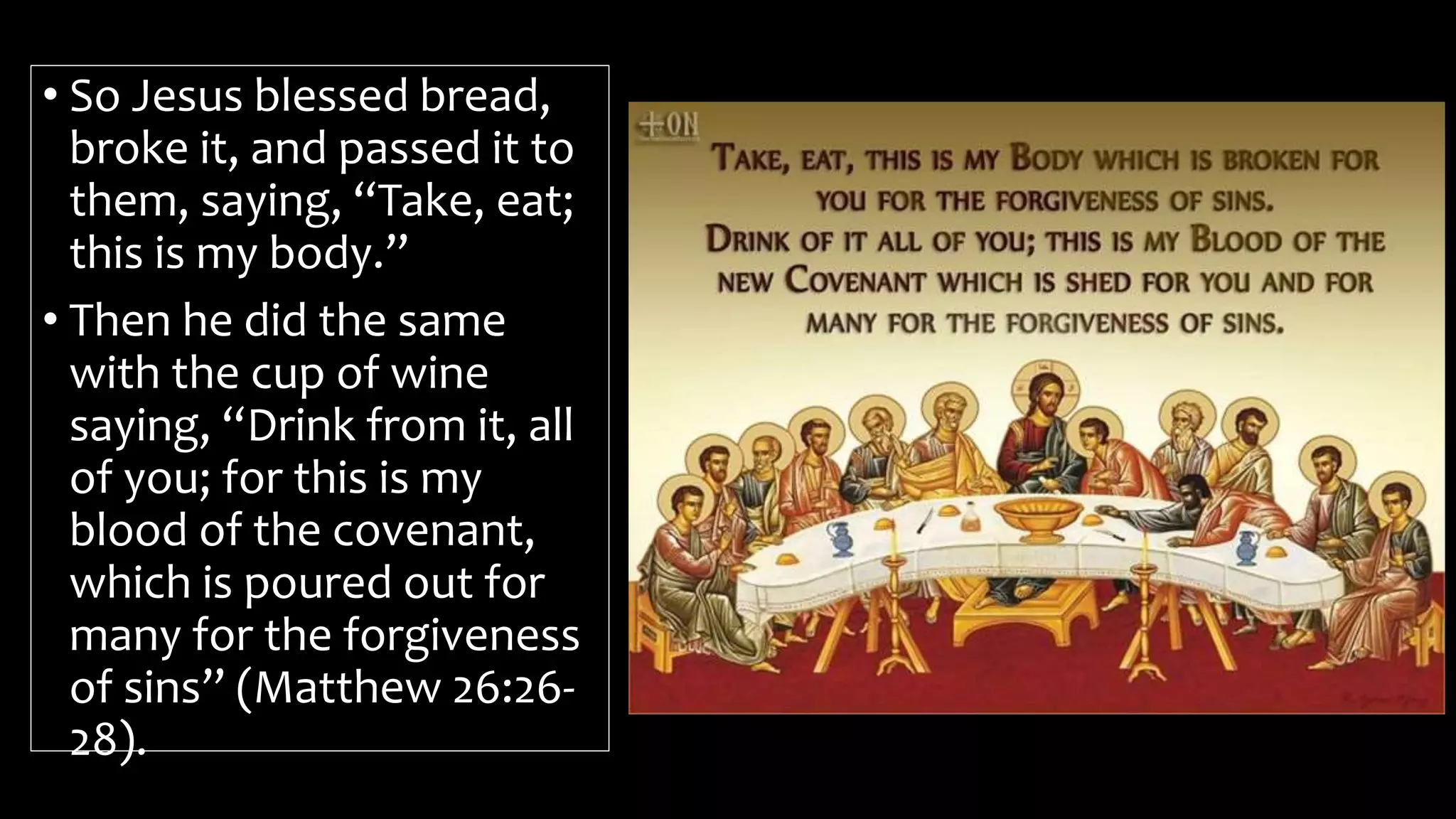 Theology 2: The Sacrament of Eucharist | PPTX