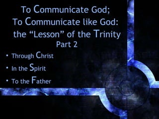 Theology and Spirituality of Communication | PPT