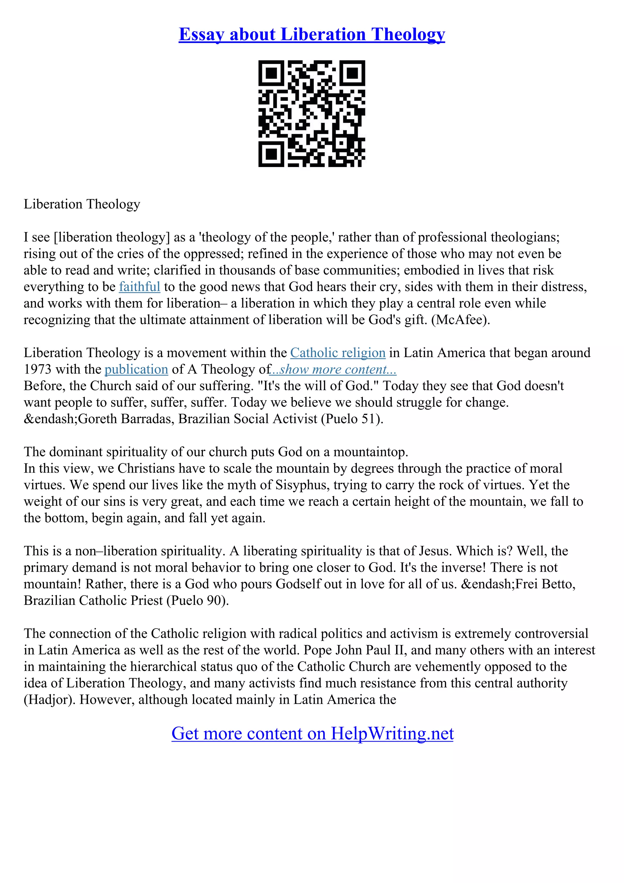 Theology Essays | PDF