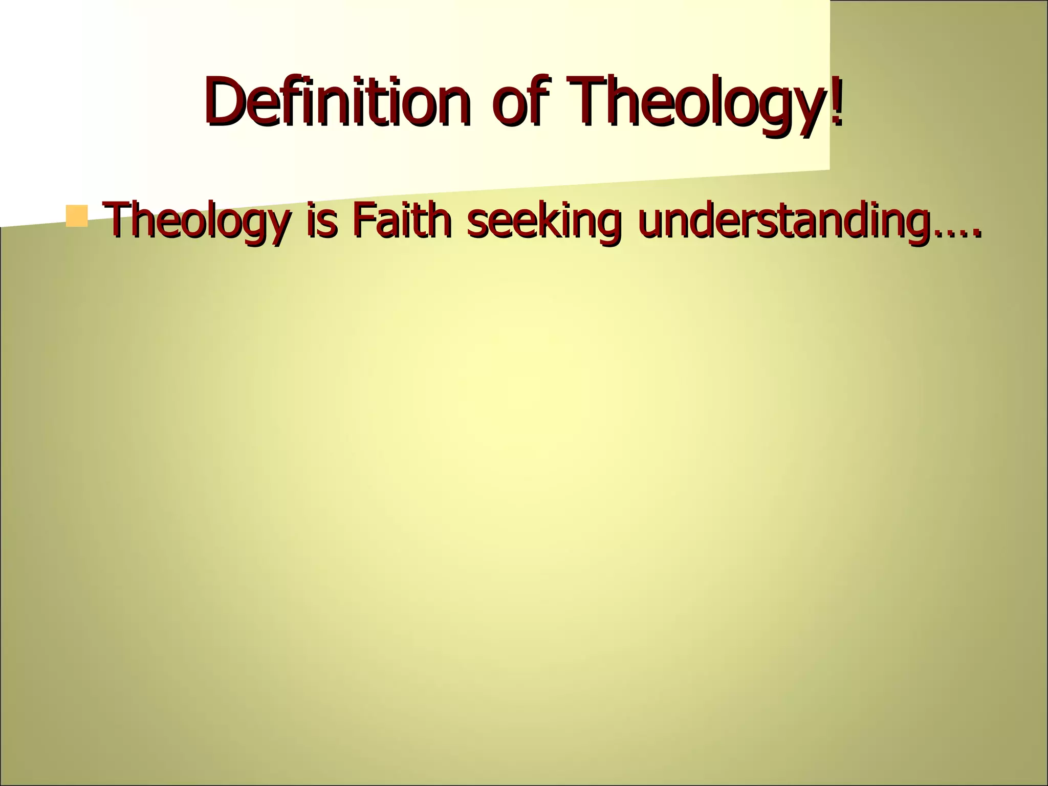 Theology ppt | PPT