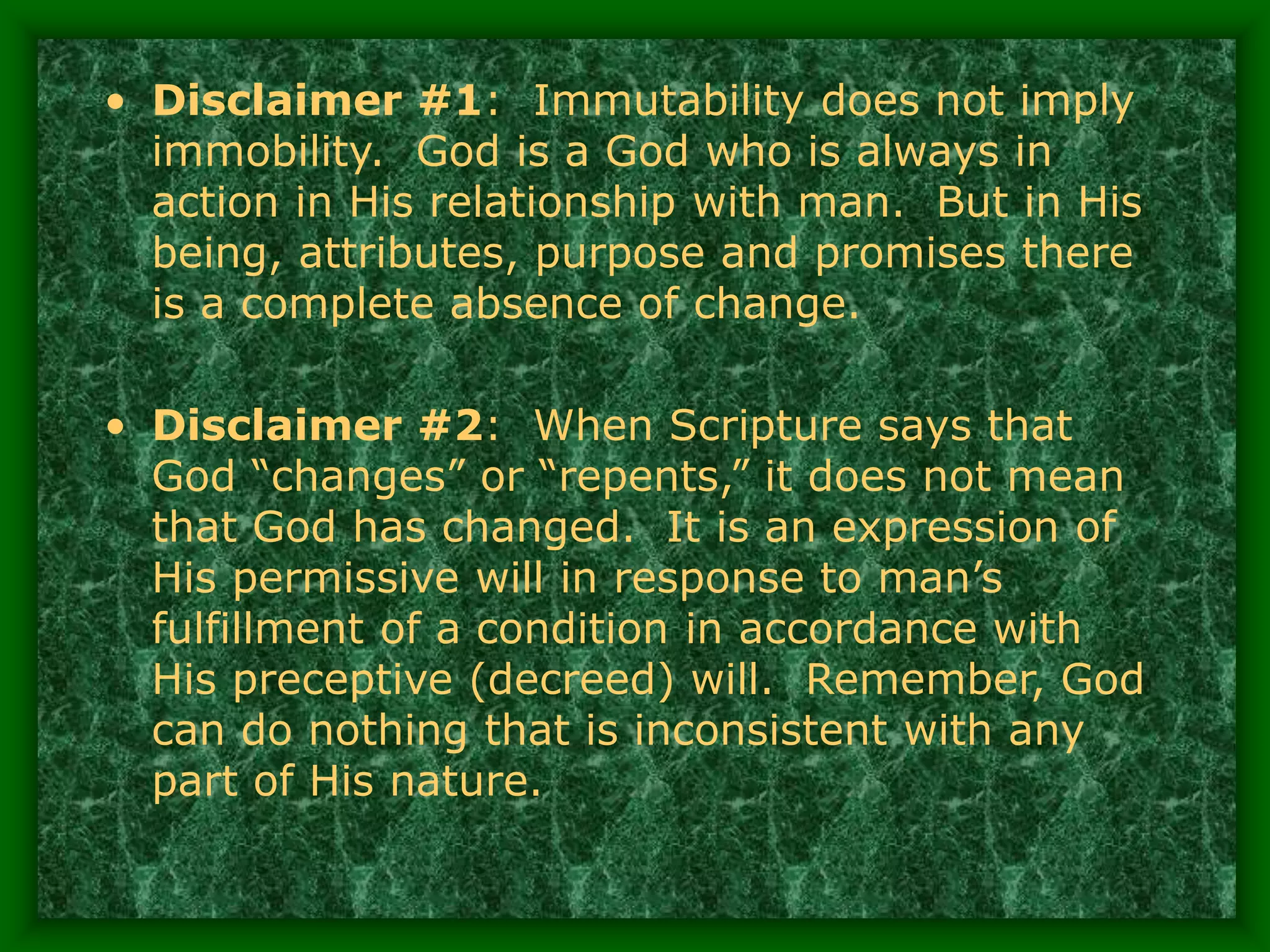 Theology Proper: What is God Like? | PPT