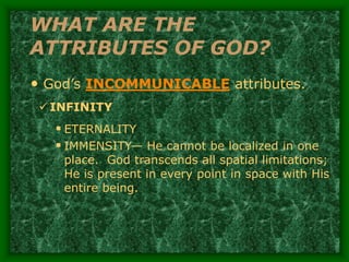 Theology Proper: What is God Like? | PPT
