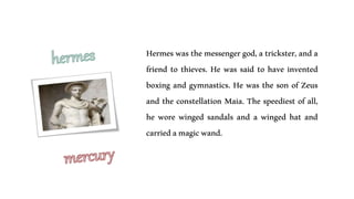 The Olympian Gods and Goddesses | PPTX