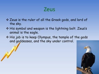12 Gods Of Olympus And Their Symbols