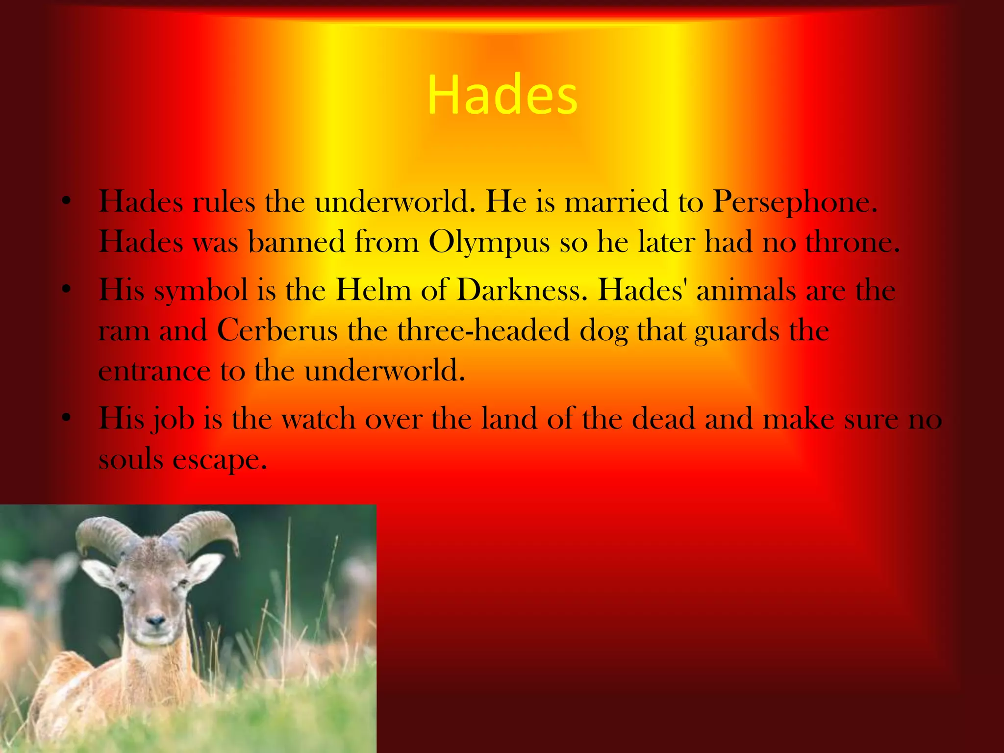 The Olympian Greek Gods and Goddesses | PPTX