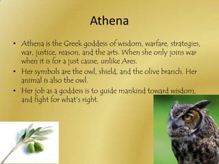 The Olympian Greek Gods and Goddesses | PPTX