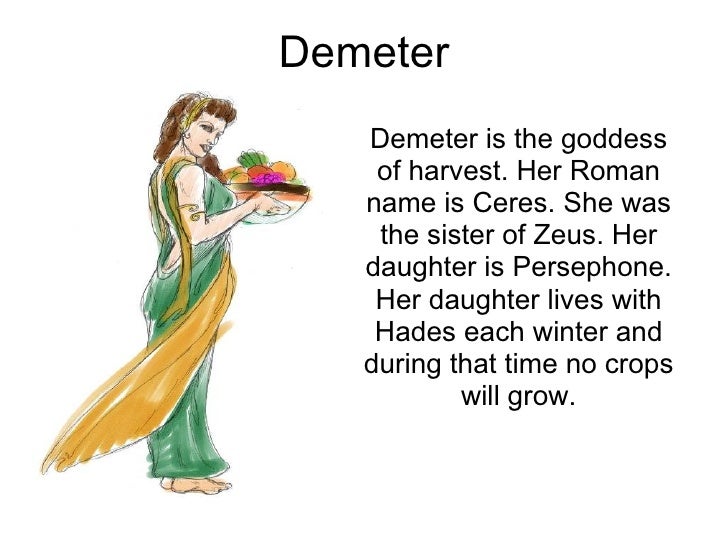 Demeter Greek Goddess Facts