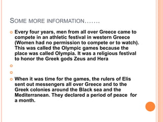 The olympic games | PPTX