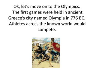 The olympics | PPTX