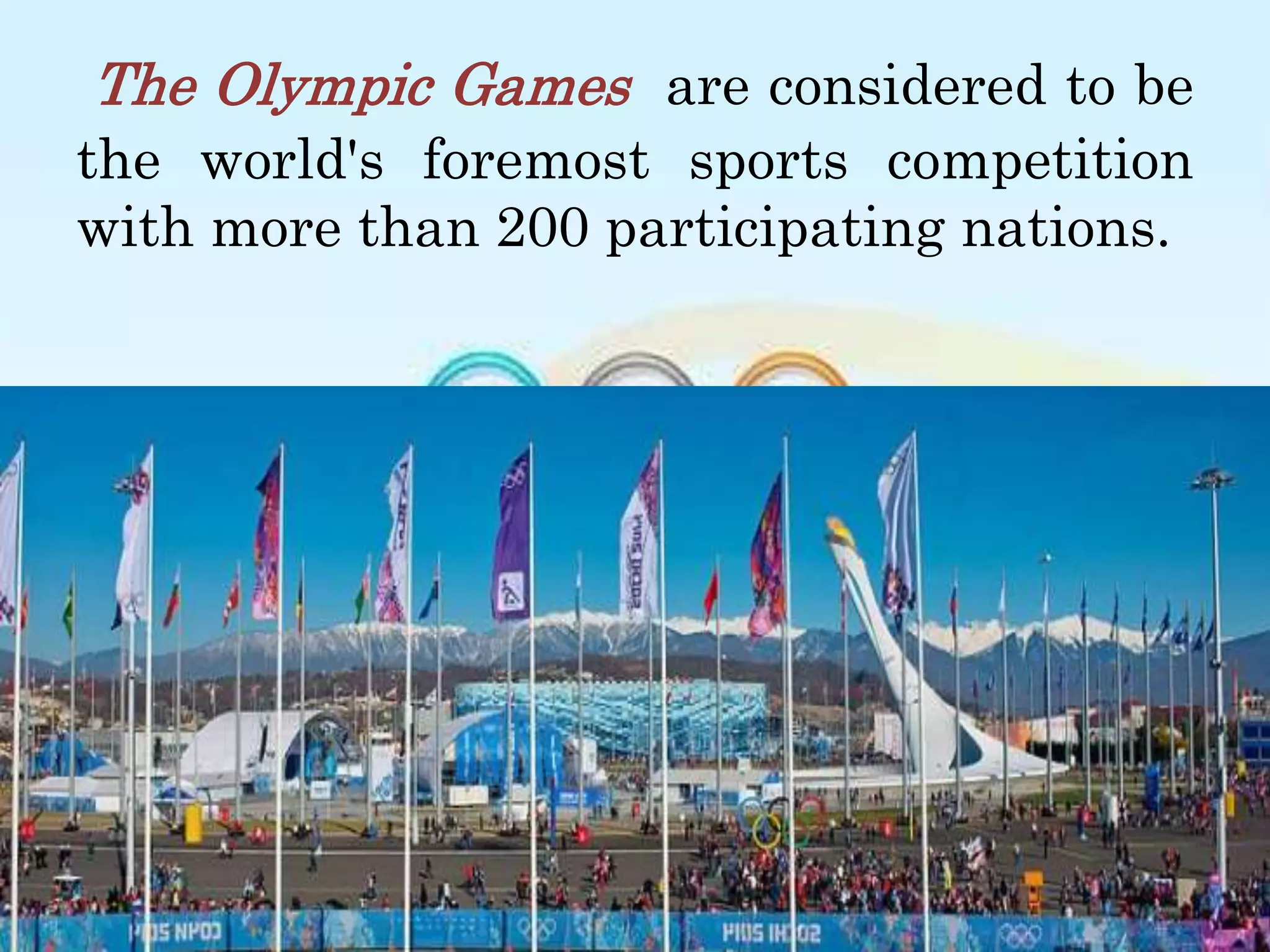 The olympics games | PPTX