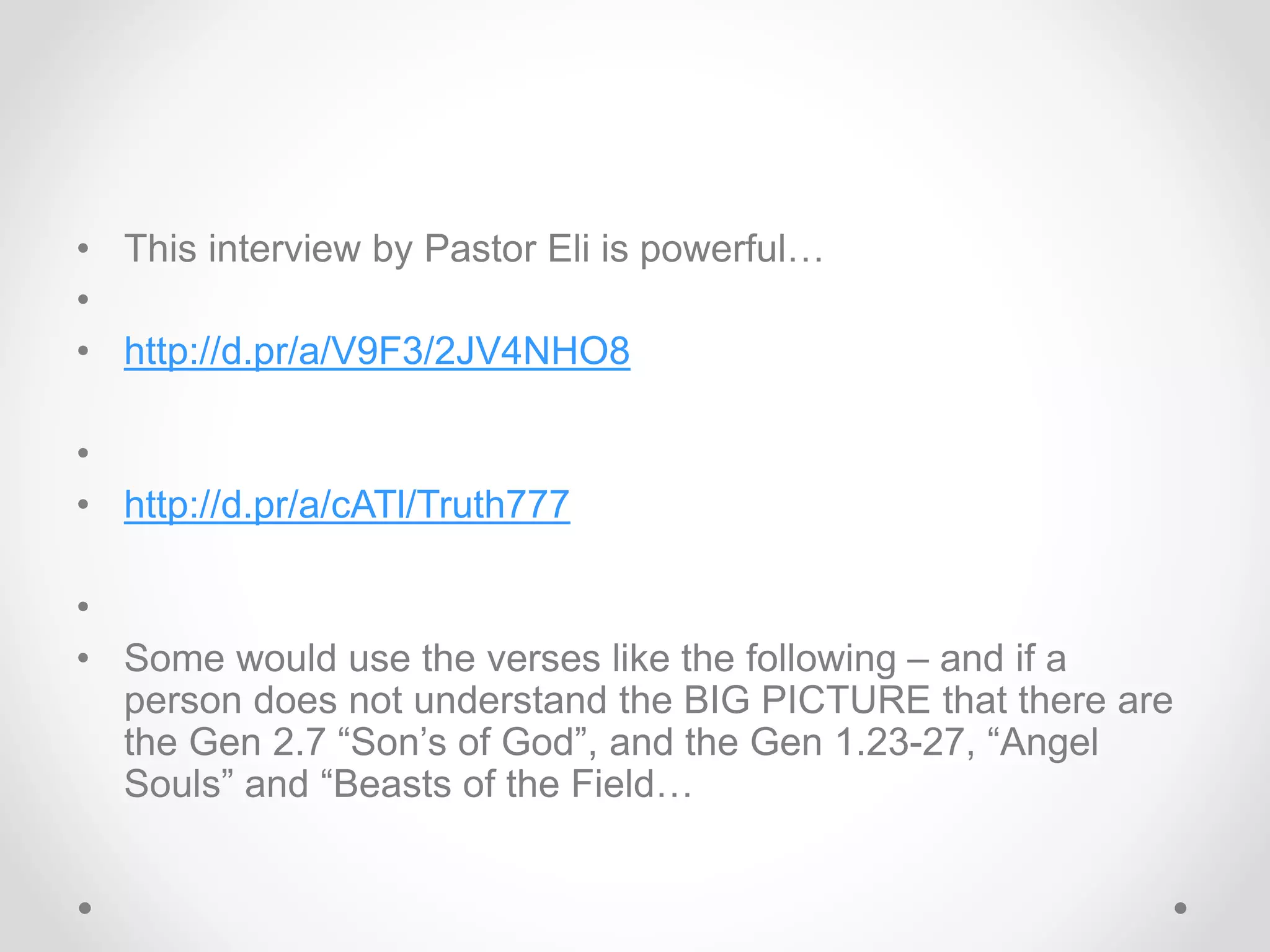 Theomatics and The Big Picture by Professor Truth | PPTX | Christianity ...