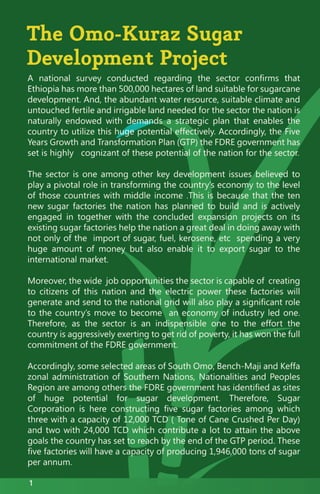 The Omo-Kuraz Sugar Development Project | PDF