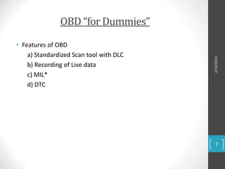 On Board Diagnostics | PPTX
