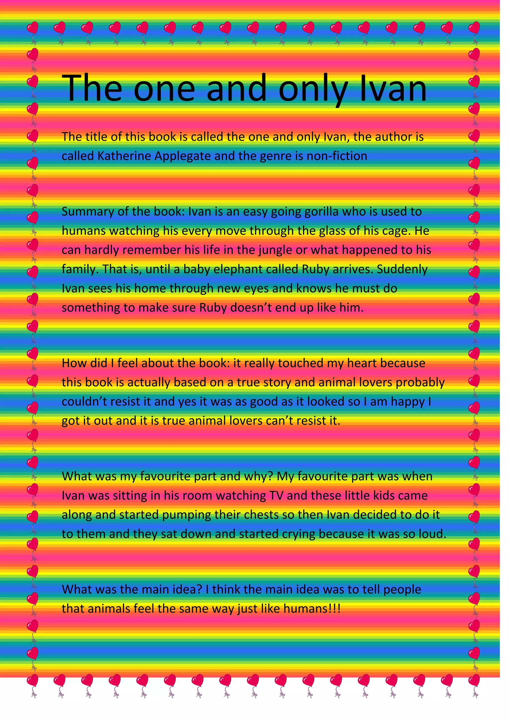 The one and only ivan | DOCX