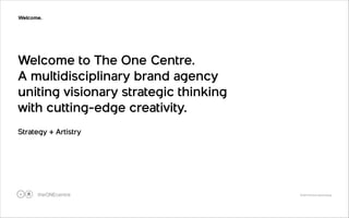 The one centre factsheet | PDF