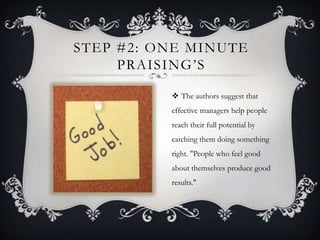 The one minute manager | PPT