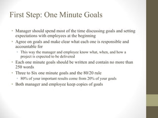 The One Minute Manager | PPT