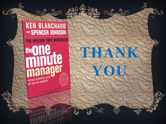 The One Minute Manager Book Review by Ajay Shrivastava | PPTX