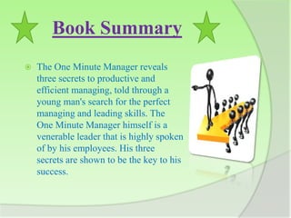 The One Minute Manager Book Review by Ajay Shrivastava | PPTX