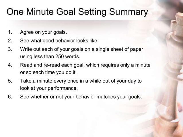 The One Minute Manager | PPTX | Career Advice | Careers