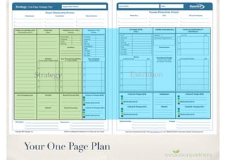 The One Page Strategic Planning process | PDF | Business Administration ...