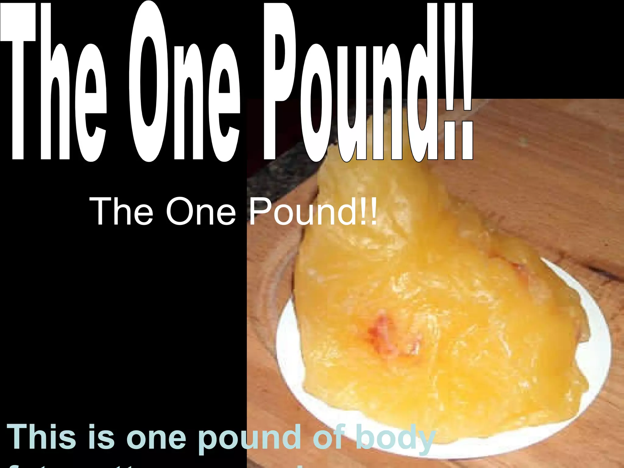 The one pound!! | PPT