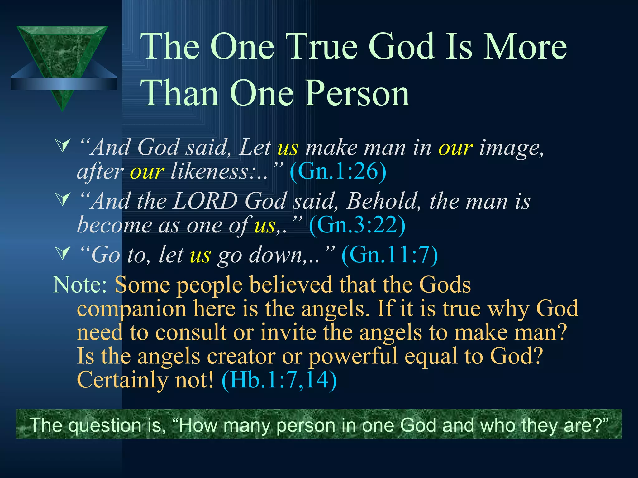 The one true god | PPT