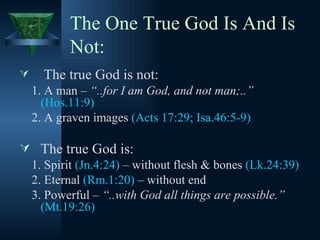 The one true god | PPT