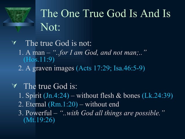 The one true god | PPT | Christianity | Religion & Spirituality