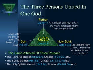 The one true god | PPT
