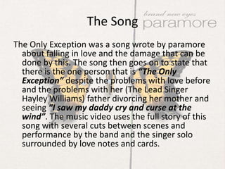 The Only Exception | PPT