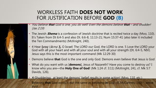 The Only Kind Of Faith That Works Is Faith That Works (James 2:14-26 ...