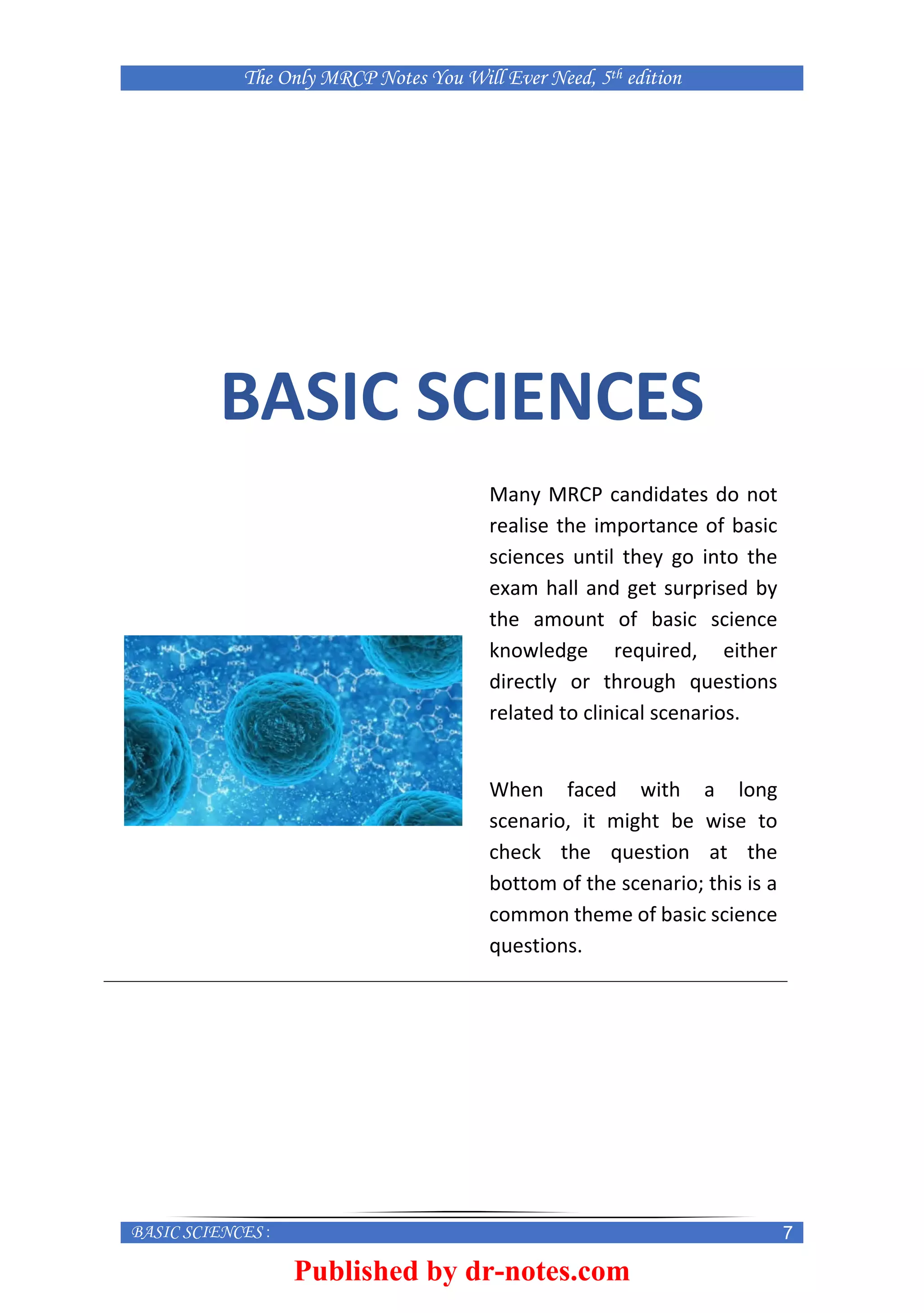 The Only MRCP Notes You Will Ever Need 5th Edition | PDF