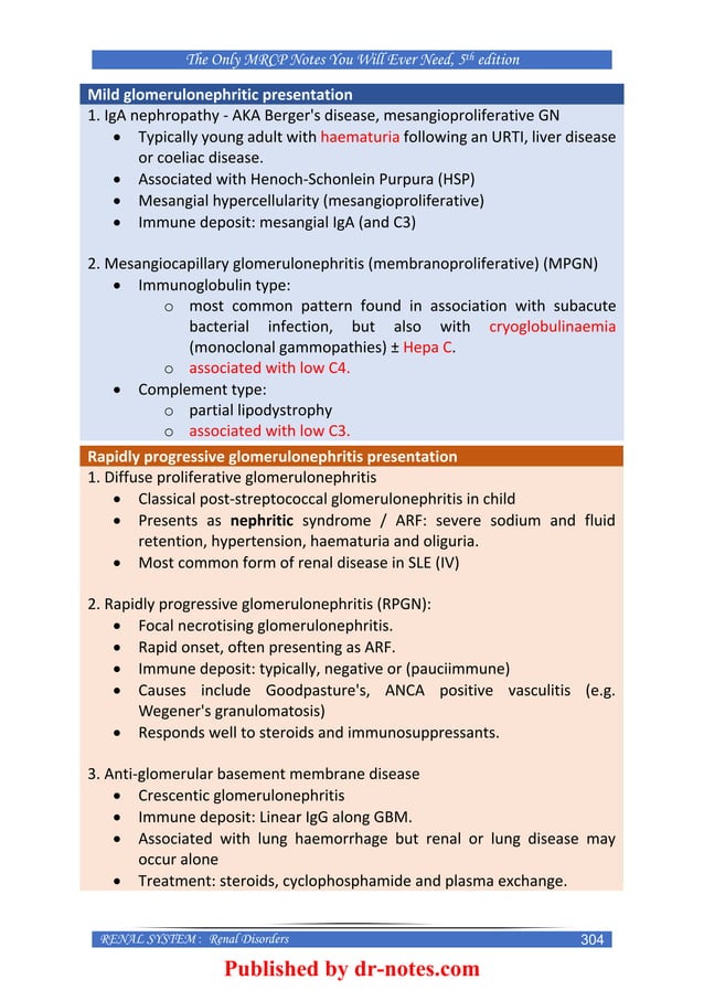 The Only MRCP Notes You Will Ever Need 5th Edition | PDF | Educational ...