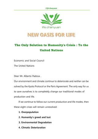 The only solution to humanity's crisis to the united nations | PDF ...