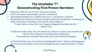 Through the Lens of Memory: Narrative Perspective and Reconstruction in ...